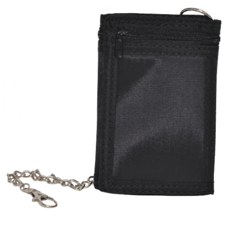 Black Velcro Wallet – Style No. Plain – OJP Products